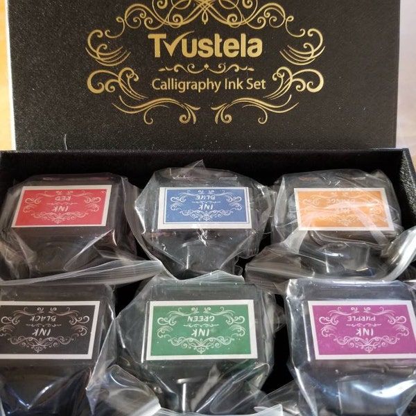 Calligraphy Ink Set, Calligraphy Pen Set Ink, Dip Pen Ink, Glass Dip ...