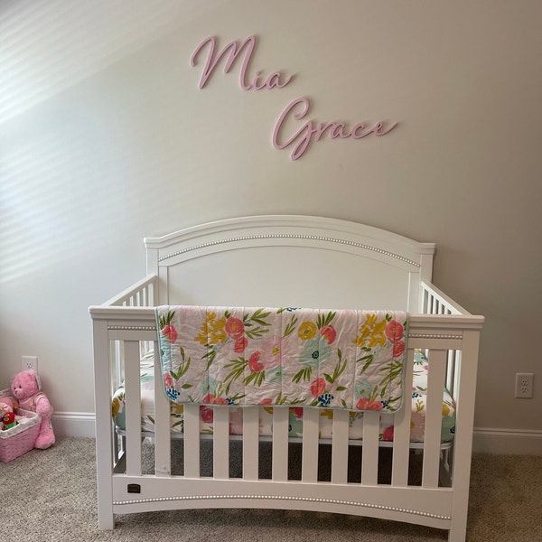 Custom Wood Name Sign for Nursery or Kids Room Decor, Personalized ...