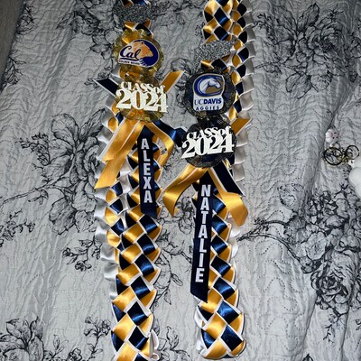 Baseball Ribbon Lei/graduation Leis/senior Night/sport Night/graduation ...