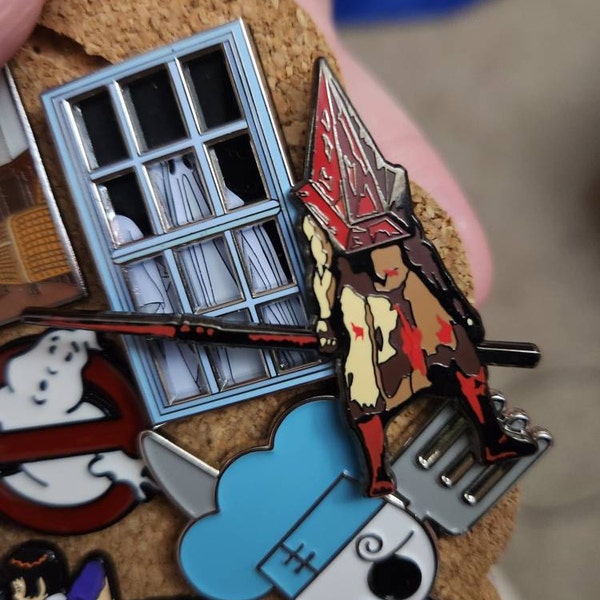 Red Pyramid Thing Enamel Pin - Etsy