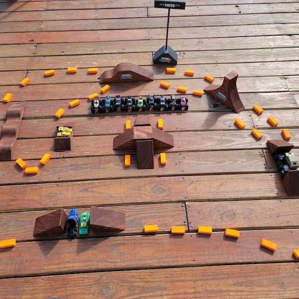 Small Supercross Track, Motocross Track, Wooden Toys, Birthday Present ...