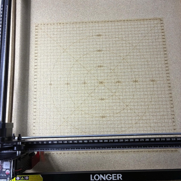 400 X 400 Wasteboard / Spoilboard Design SVG File for Laser Engraver - Etsy