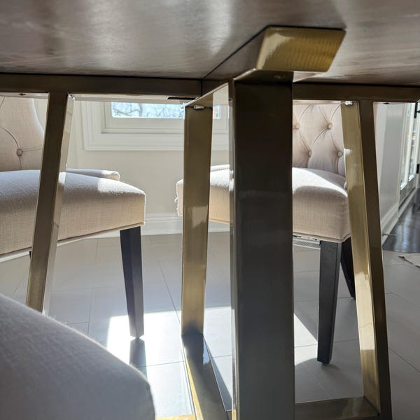 Dining Table Leg for ROUND Table Top, Industrial Style Table Base ...