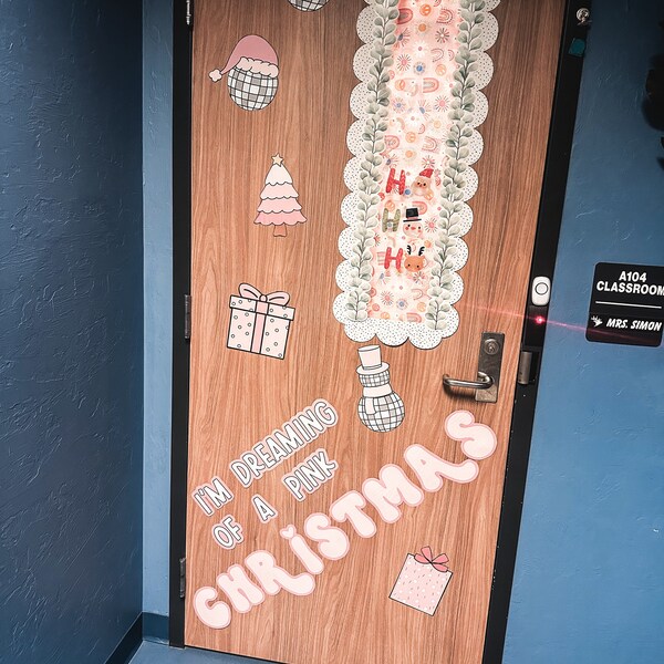 Christmas Bulletin Board Kit | Classroom Decor | Retro - Etsy