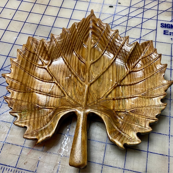 Vine Leaf Shaped Tray - 3D STL Model for CNC Routers - Etsy