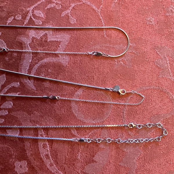 Sterling Silver Chain Length Extender for Necklace or Bracelet, 1 Inch ...