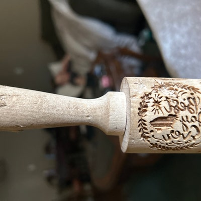 SNOWMEN CHRISTMAS Rolling Pin Embossing Rolling Pin Engraved - Etsy
