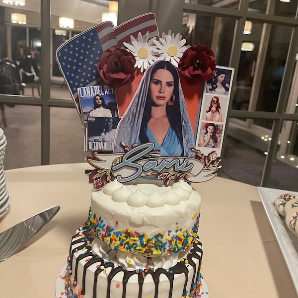Lana Del Rey Cake Topper Lana Del Rey Mother Lana - Etsy