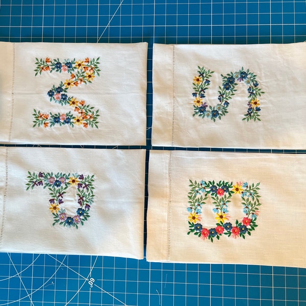 Country Floral Whole Entire Alphabet Garden Flag Monogram Liberty ...