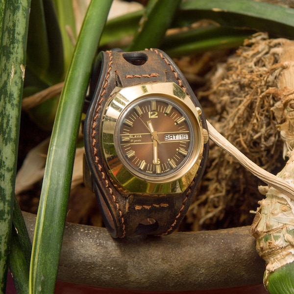 Custom Leather Watch Band, Leather Watch Strap, Genuine Leather Strap ...