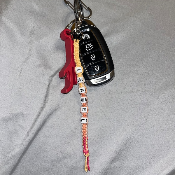 Custom Letter Keychain - Etsy