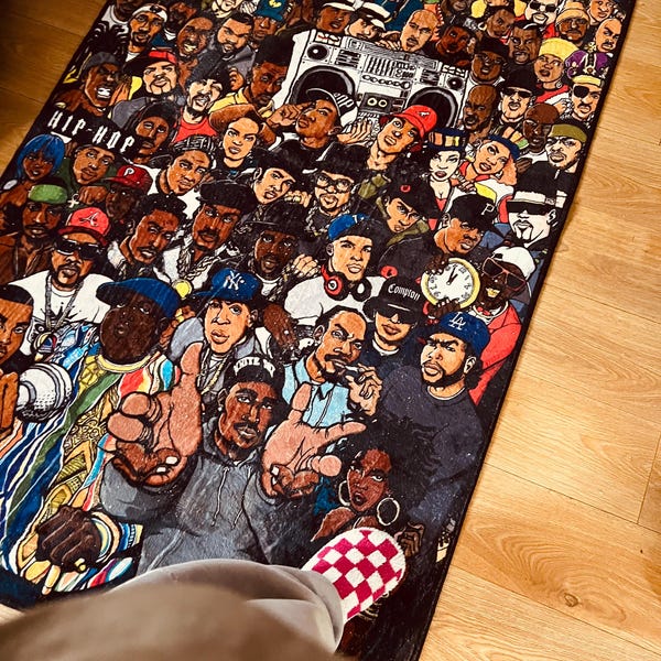 Hip Hop Legends Collage Area Rug, Music Room Decor - Etsy