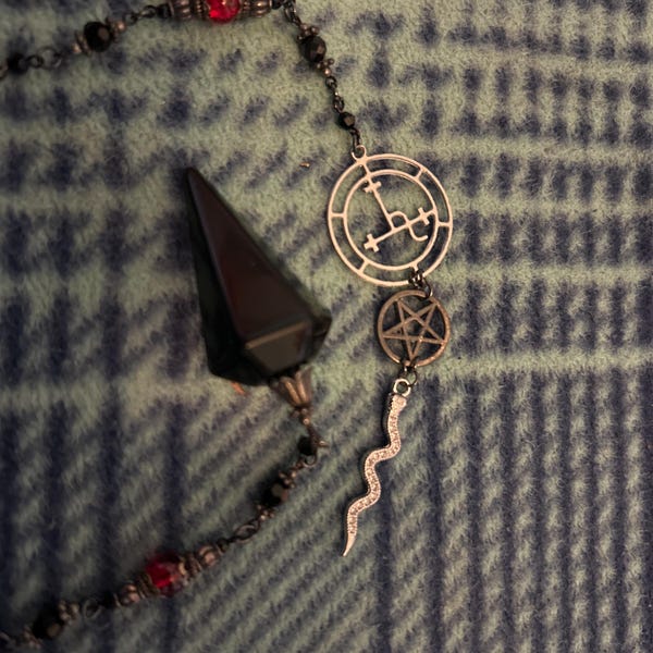 Hekate Prayer Beads With Hekate's Wheel, Snake and Skeleton Key, Rosary ...