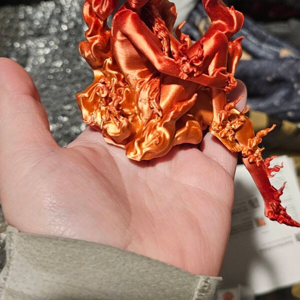 Fire Sprite Lehabah Fan Art Figurine: Crescent City Inspired Bookish ...