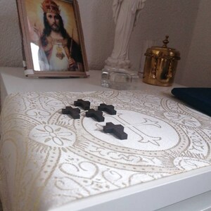 Home Altar Catholic Liturgical Runner Gold White Metallic Long - Etsy