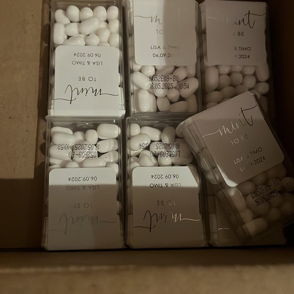 Gold Foil Mint to Be Wedding Favor Sticker. Luxurious Custom Candy ...