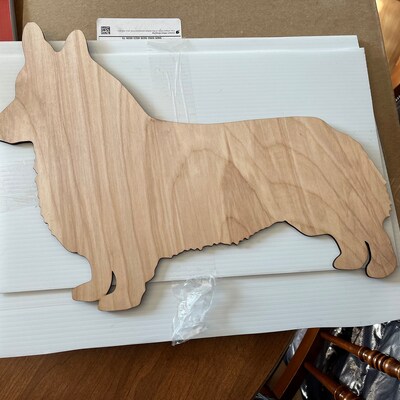Pembroke Welsh Corgi 002 Wooden Shape Cutout for Crafting, Home & Room ...