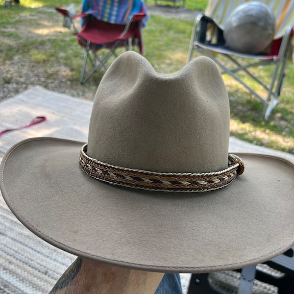 Longmire Horsehair Hat Band, Natural Brown Western Style - Etsy