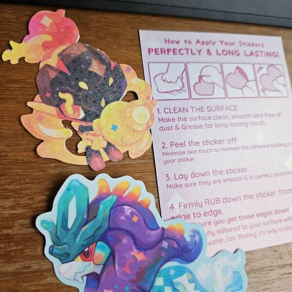 Armarouge Ceruledge Poke Monster Vinyl Waterproof Die Cut Stickers ...