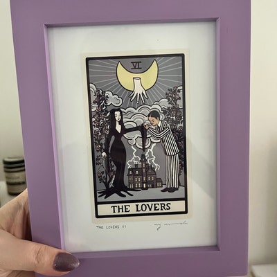 The Lovers VI Tarot Card Art Hand-cut Art Card Mounted on 5x7 Backing ...