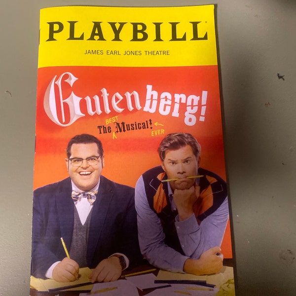 Back to the Future Broadway Playbill, Musical Theater Program Booklet ...