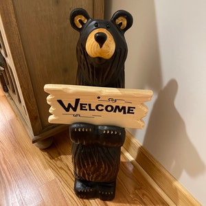 Tarzan Hanging Rope Wood Bear | Etsy