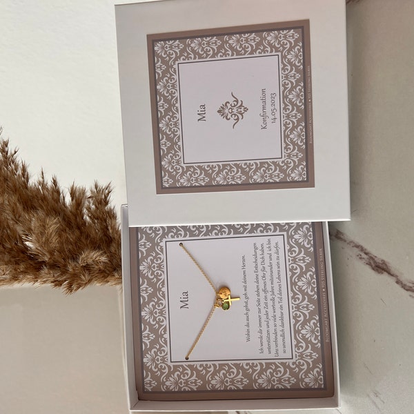 Christening Chain Girl MY BAPTISM | CROSS | Chain With Engraving ...