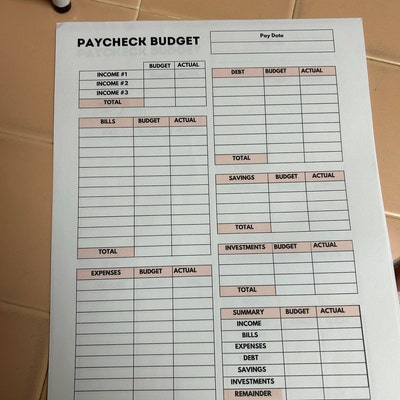 Spending Tracker Printable, Expense Tracker, Budget Template, Financial ...