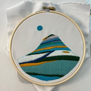 Mt Rainier Embroidery Pattern PNW Volcano Collection - Etsy