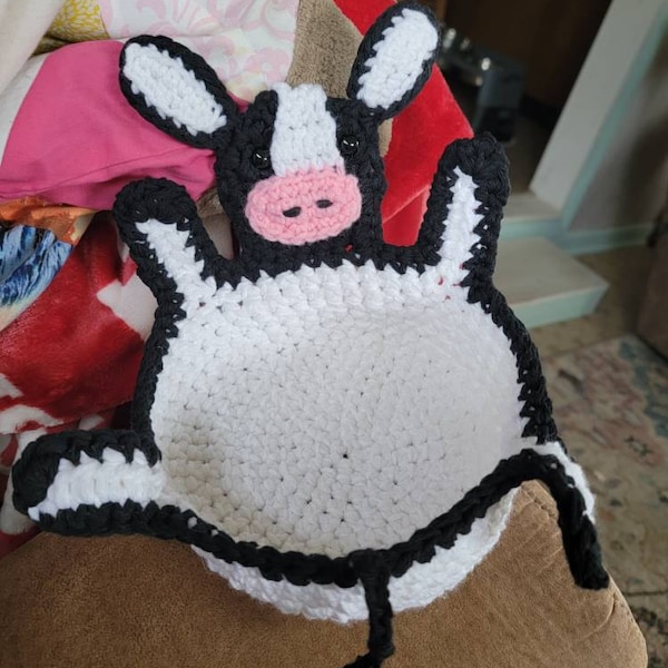 Crocheted Cow Bowl Cozy MADE TO ORDER - Etsy