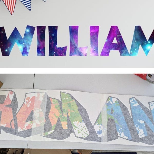Galaxy Name Wall Decal - Galaxy Name Sign Wall Art Sticker ...