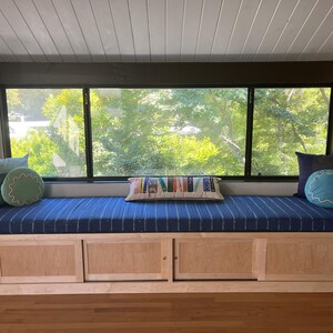 Custom Bench Cushion With High Performance Fabric Crypton, Kitchen ...