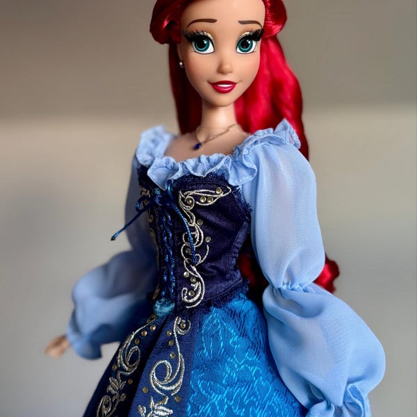 Ariel Inspired Dress for Doll - Little Mermaid Disney Movie, Doll ...