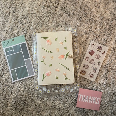 Cute Embroidery Lamb Fabric Journal A6 A5 Refilled Notebook Handmade ...