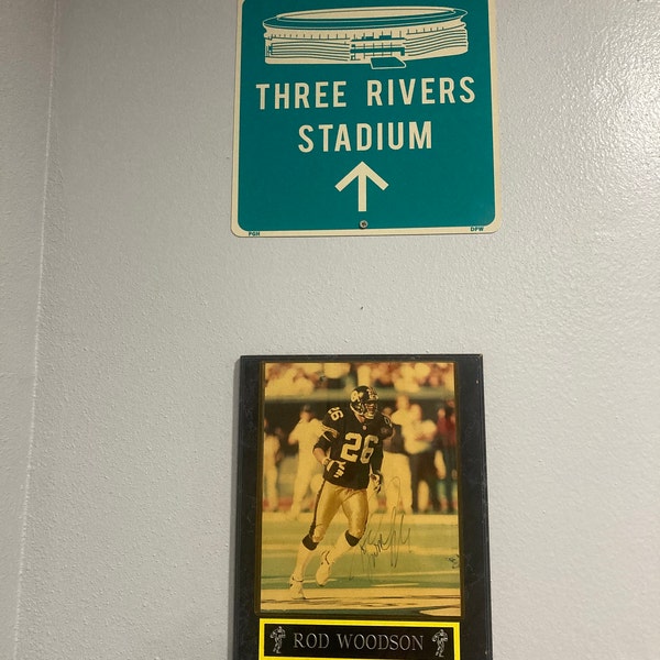 Three Rivers Stadium Sign: Pittsburgh Steelers Retro Metal Wall Art - Etsy
