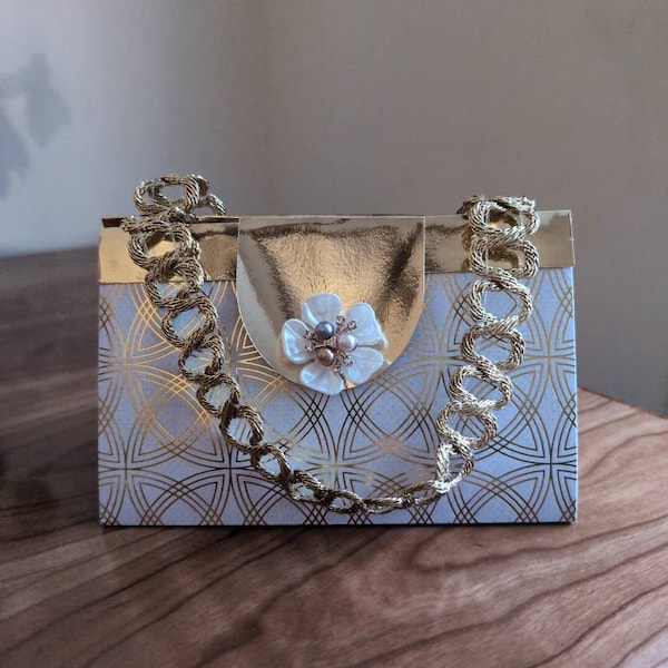 Chocolate Bar Purse Clutch Favor Bag Box Chocolate Bar Wrappers Bridal ...