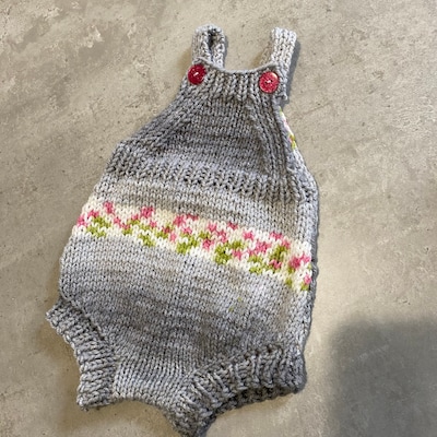 Baby Playsuit Knitting Pattern Pip Knitted Romper PDF Knitting Pattern ...