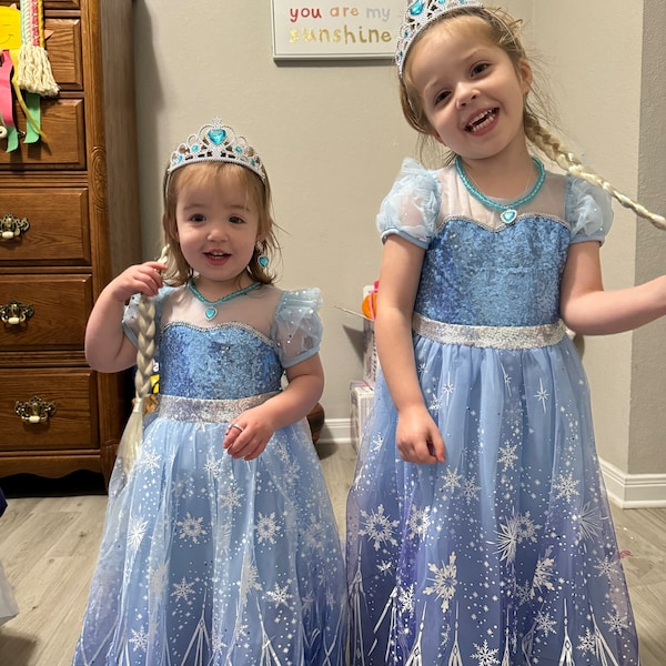 Frozen Elsa Dress PERSONALIZED GIFT SET Frozen Elsa Dress & Accessories ...