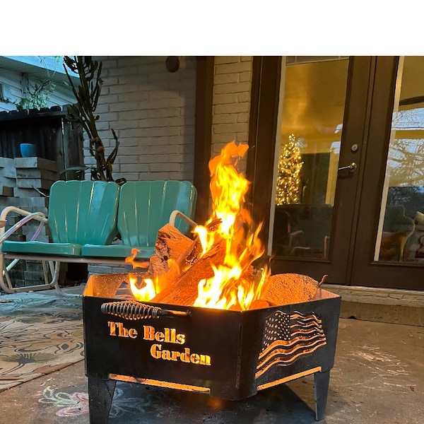 Personalized/custom Fire Pit That Will Last!!! Heavy Duty and Long ...