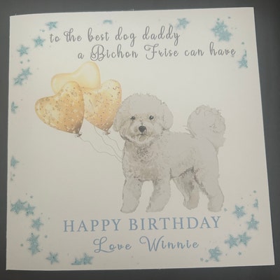 Spaniel Dog Daddy Father's Day Card, Spaniel, Springer, Cocker, Dog ...