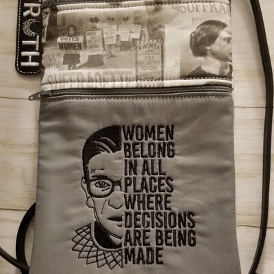 Ruth Bader Ginsburg Embroidery Design Nasty Woman Feminist Digital ...