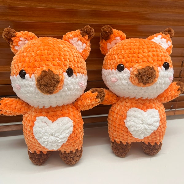 Crochet Pattern - Fatbelly Tangerine the FOX, Chubby Fox, Foxy ...