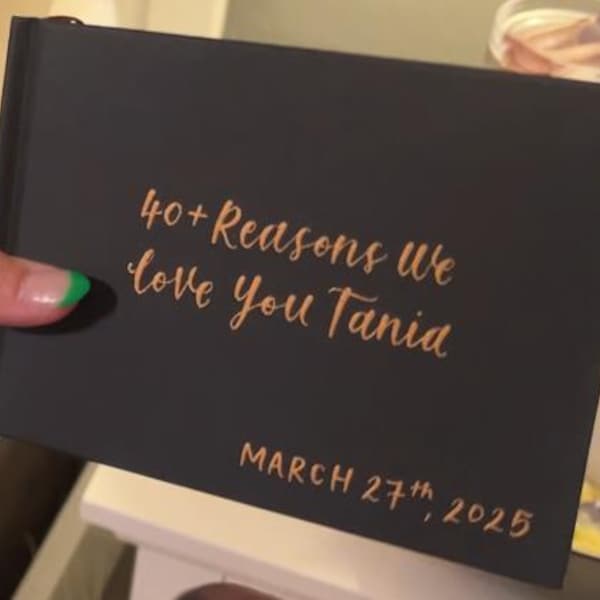Book of Reasons Why We / I Love You / Handwritten / Personalised Gift ...