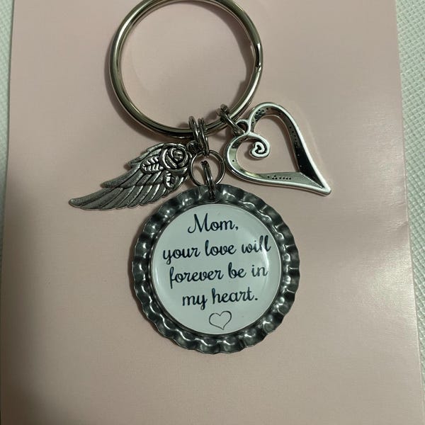 Memorial Keychain - Memorial Gift - Photo Memorial - Remembrance Gift ...