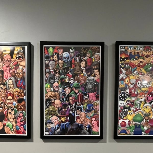 Batman Rogues Gallery - 11x17 Fine Art Print - Etsy