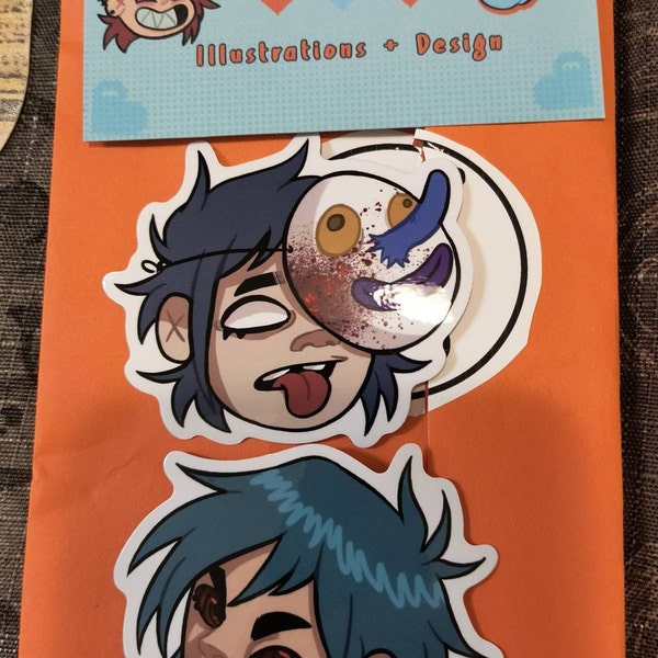Gorillaz Inspired Murdoc Rock the House Sticker - Etsy