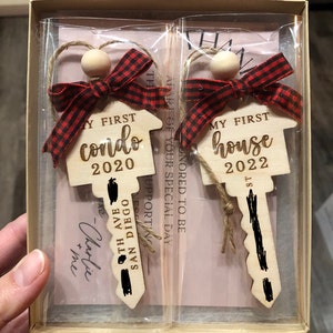 Our First Home Christmas Wooden Engraved Ornament 2024 My First Home ...