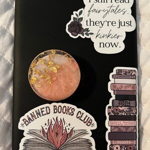 Dark Romance Book Shelf Sticker/ Book Lover Sticker/ Book Stack ...