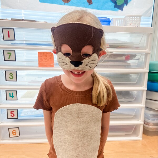 Felt Sea Life Masks: Otter, Seal, Walrus Costume Masks - Etsy