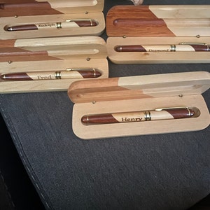 Personalized Engraved Wood Pen, Custom Wooden Ballpoint Pens ...